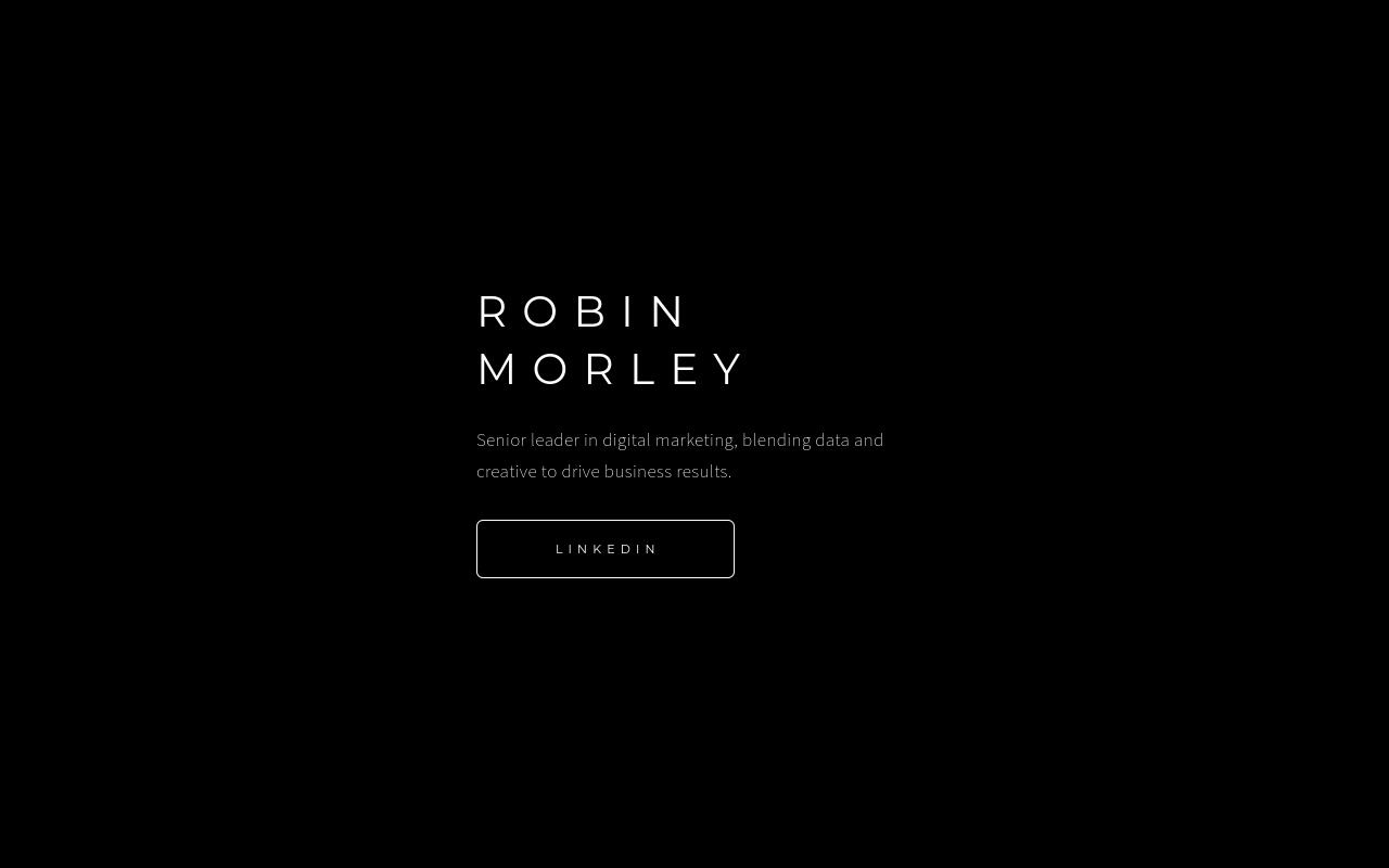 Robin Morley - Senior Leader in Digital Marketing